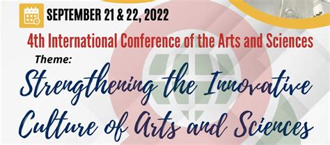 4th International Conference For The Arts And Sciences Cebu Normal