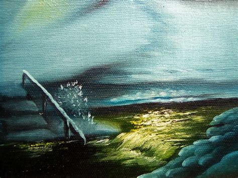 Картина Карпати зима ніч олія маслом живопис розмір 38х38 500 грн Живопис Трускавець на Olx