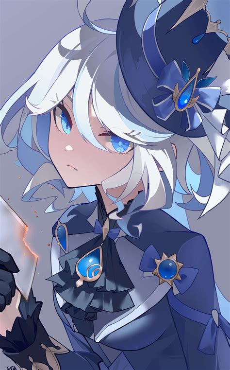 二次元图鉴 《原神》枫丹水神·芙宁娜芙卡洛斯（壁纸美图·第386辑） 哔哩哔哩