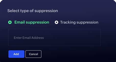 Email Suppression List Zoho Zeptomail