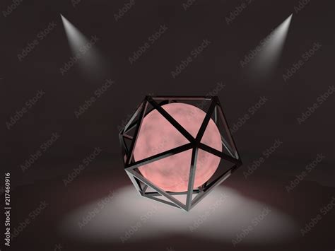 The Image Of The Octahedral Lattice Of Geometric Shapes In Black With