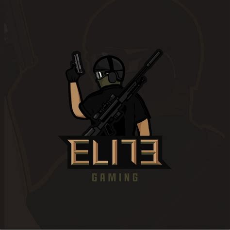 엘리트 게임 로고 프리미엄 벡터