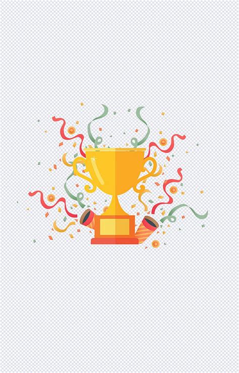 2018俄罗斯足球世界杯奖杯插画 免抠元素