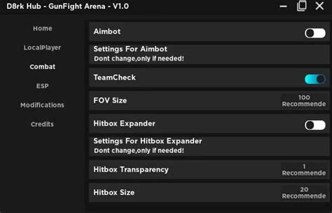 Gunfight Arena Script Aim Esp Roblox Scripter