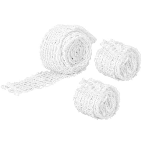 Offigam Elastic Meat Netting 3pcs White Cotton For Ham Packaging And