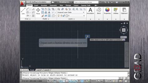 Autocad Aula Offset Trim E Extend YouTube