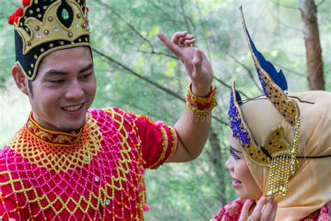 Mak Yong Is Performed Mainly As Entertainment Or Ritual Purposes By Couple Of Dancers Editorial