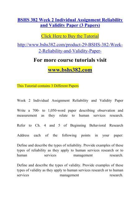 Example Of Reliability In Research Enterprisenaa