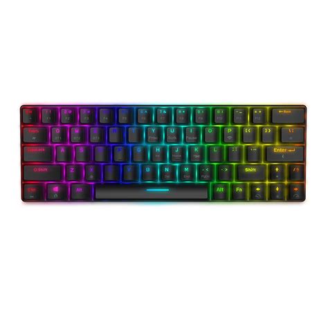 BlitzWolf BW KB1 Mechanical Keyboard 63 Keys Bluetooth Wired Keyboard Gateron Switch RGB NKRO
