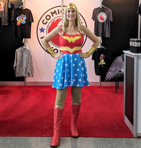 Wonder Woman Cosplay Skater Dress Costume Superhero Dc Comic Con Etsy