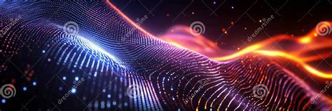 Glowing Lines Digital Data Flow Abstract Digital Art Symbolizing Technology Network Connection