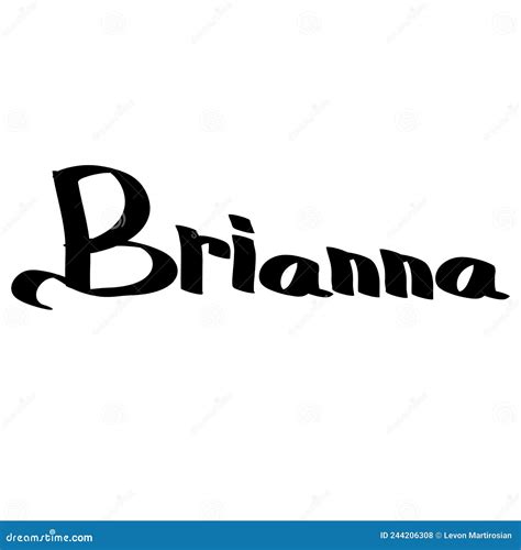 Brianna Female Name Street Art Design Graffiti Tag Brianna Vector Art Stock Vector