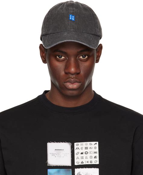 Ader Error Black Significant Faded Cap Ssense