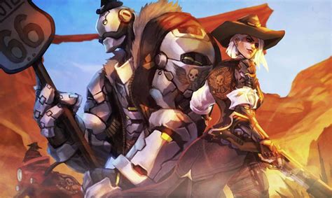 Ashe N Bob By Monorirogue On Deviantart Overwatch Females Overwatch