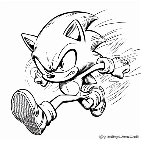 Sonic Boom Sonic Coloring Pages Free And Printable
