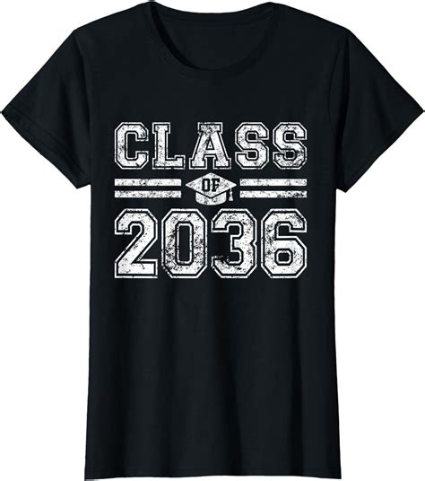 Class Of 2036 Grow With Me Graduation First Day Of School T Shirt
