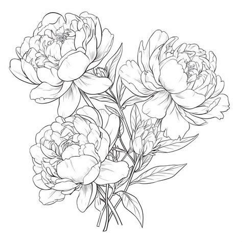 Pin By Kelly Marie Johnson On Botanical Line Drawings In 2025 Peony