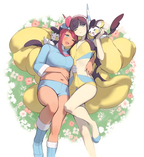 Roarke Lavenderincubus Elesa Pokemon Emolga Skyla Pokemon Nintendo Pokemon Pokemon