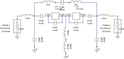 Circuit Model For Calculating Frequency Characteristics Of Band Pass