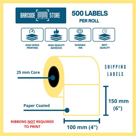 Shipping Labels 4x6 Inches In Dubai Abu Dhabi Uae Barcode Store