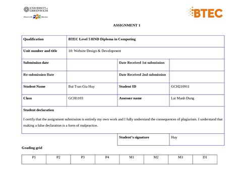 Assigment 1 1633 Greenwich Assignments Computer Science Docsity