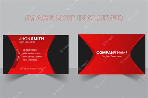 Premium Vector Double Sided Business Card Design Template