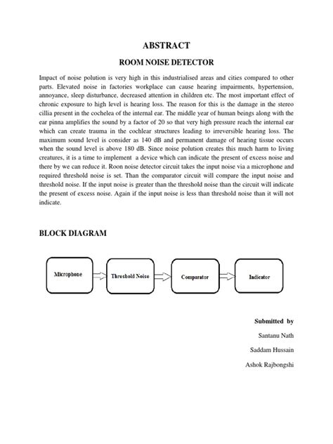 Noise Detector Circuit Pdf