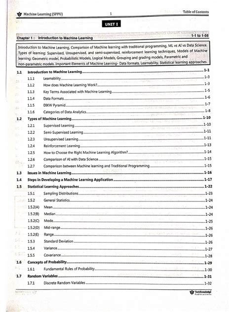 Ml Tech Knownledge Pdf