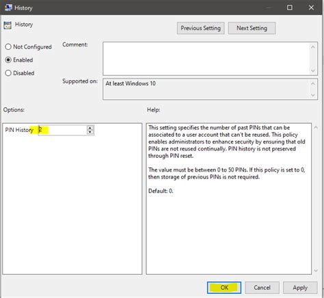 What Is PIN History And How To Disable Enable PIN History In Windows Technoresult