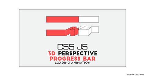 Want To Create A D Loading Bar Check Out This D Progress Bar Animation With CSS JavaScript
