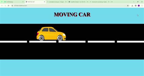 G Harish On Linkedin Created Moving Car Using Html And Css