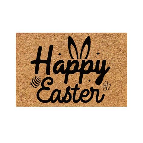Easter Doormat Furenl Happy Easter Bunny Doormat Non Slip Durable