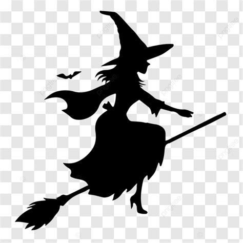 빗자루를 타고 날아다니는 할로윈 마녀 할로윈 마녀 빗자루 Png 일러스트 및 Psd 이미지 무료 다운로드 Pngtree