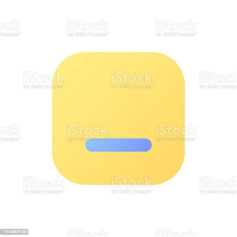 Minimize Button Pixel Perfect Flat Gradient Color Ui Icon Stock