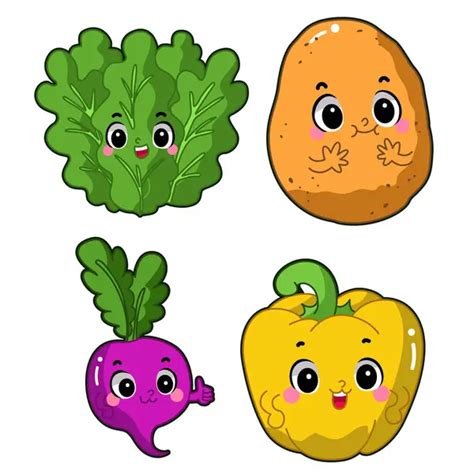 Dibujos De Verduras En Caricatura