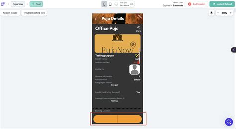 Button Not Visible In Test Mode