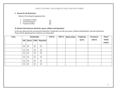 Asset Declaration Formeng Pdf