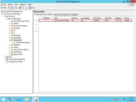 GPO ile Password Policy Mustafa Sabri OĞUZ