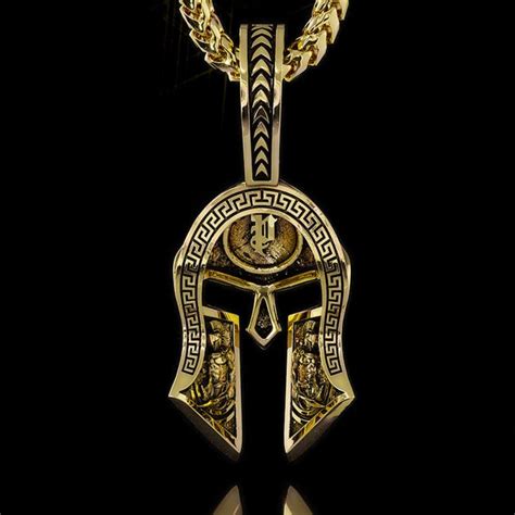 Spartan Pendant By Proclamation Jewelry Gold Mens Spartan Necklace