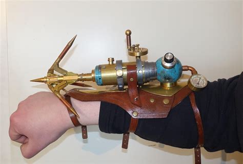 I Made A Steampunk Assassins Grappling Hook The Grapple Folds Down