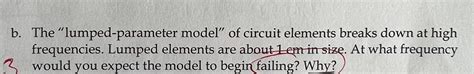 B The Lumped Parameter Model Of Circuit Elements