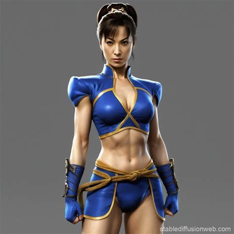 Chun Li In A Full Body Pose Stable Diffusion Online
