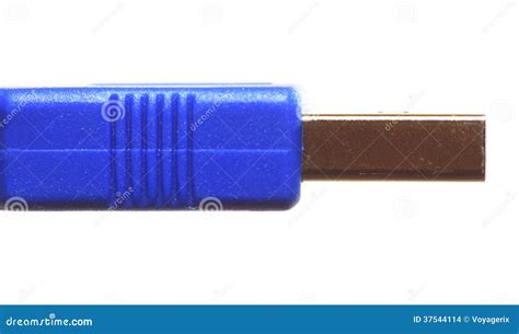 Usb Cable Isolated On White Stock Photo Image Of Plug Computer
