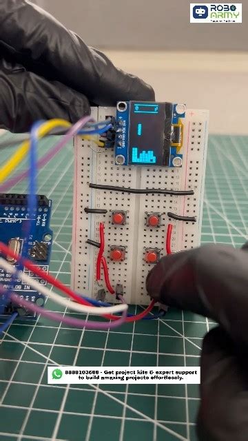 Diy Tetris Game Using Arduino Scienceproject Arduinoproject Roboarmy Tetrisgame
