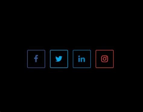 Pure Css Animated Social Media Icons