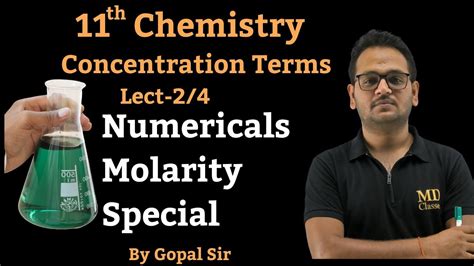 Molarity Questions Class 11 Some Basic Concepts Of Chemistry Class 11 Molarity Molarity