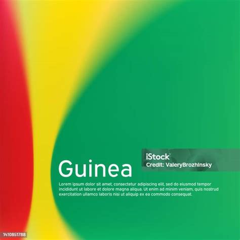 기니 플래그 배경 기니 플래그 비즈니스 소책자의 색상에 흐린 패턴 국가 배너 기니의 포스터 국가 애국 덮개 전단지 벡터 템플릿 디자인 0명에 대한 스톡 벡터 아트 및 기타