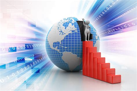 그래프와 색상 배경으로 세계 3d 사람들 세계적인에 대한 스톡 사진 및 기타 이미지 세계적인 인플레이션 골 스포츠 장비 Istock