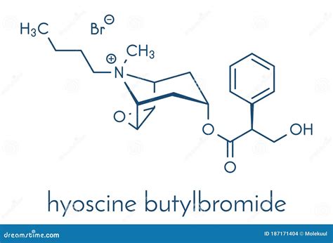 Butylscopolamine Hyoscine Butylbromide Scopolamine Butylbromide Butylhyoscine Drug Molecule