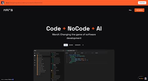 Marsx：ai 驱动的 Nocode 与 Code 开发工具 Seektool Ai 目录